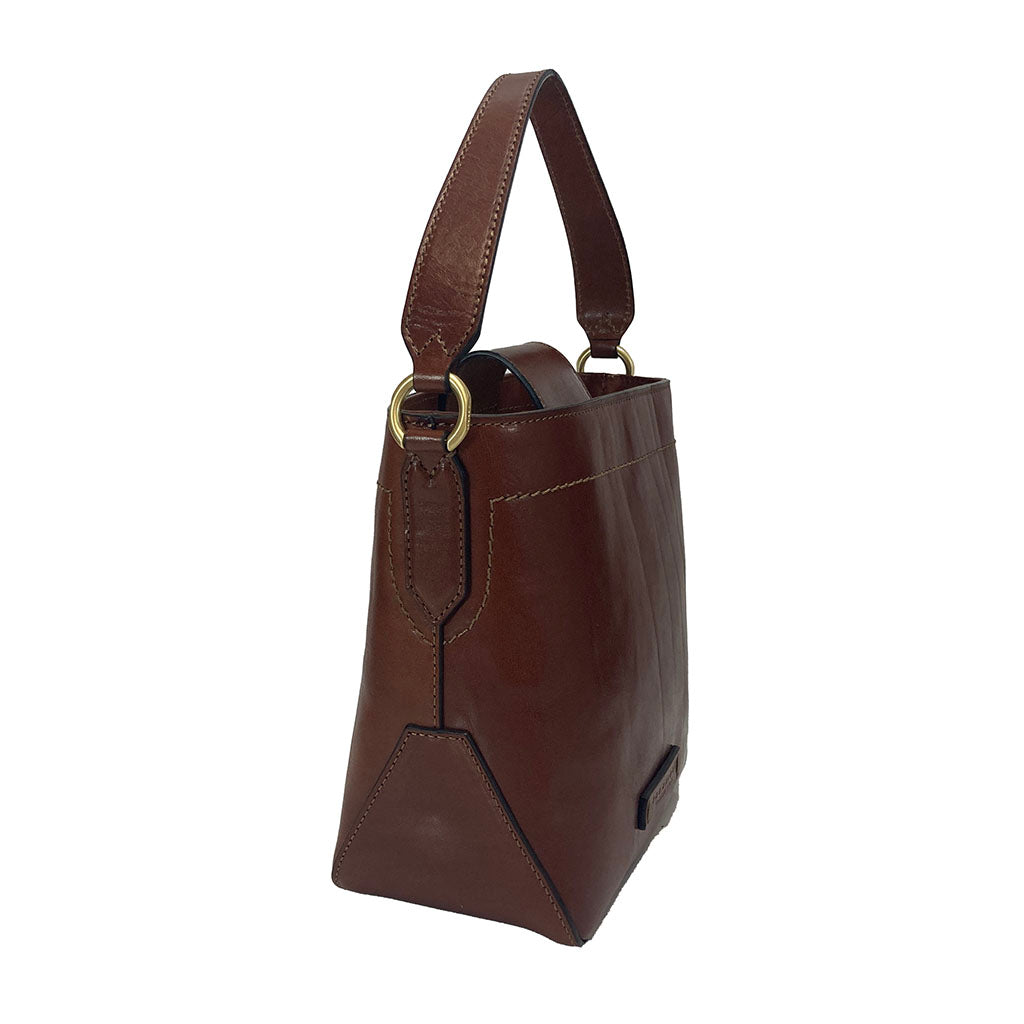 The Bridge Bucket Bag - Style: 04171601 - Brown 14 – Cox's Leather Shop