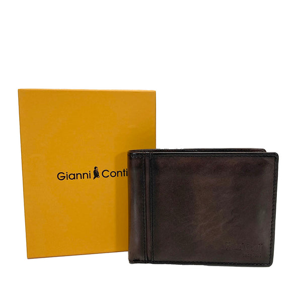 Gianni Conti Leather Wallet - Style: 4067100 - Brown – Cox's Leather Shop