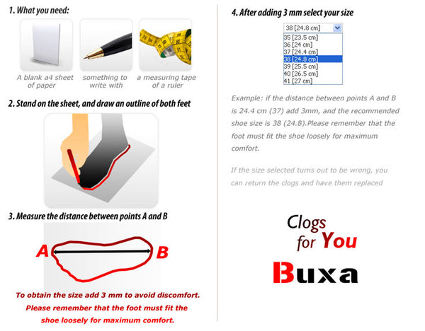 Buxa Traditional Wooden Clog - Blue – Cox's Leather Shop